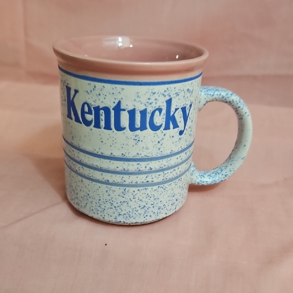 Dixie | Dining | Dixie Vintage Kentucky Blue Speckle Stripepink ...